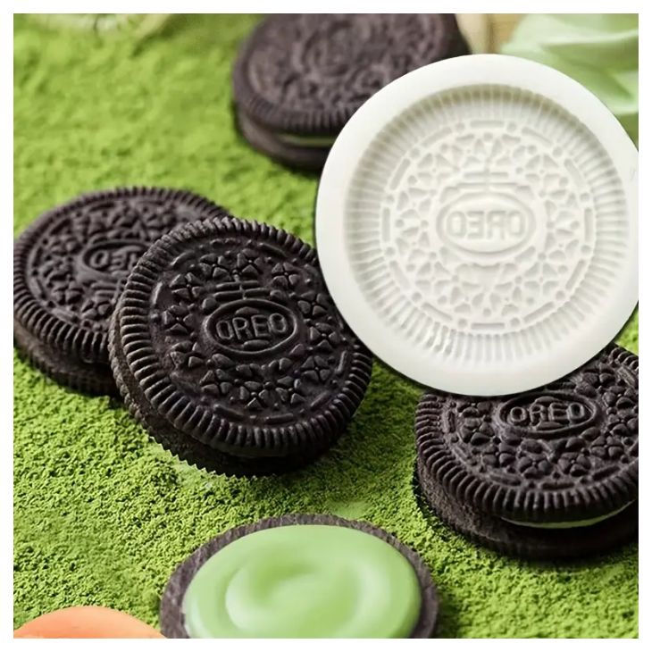 Molde de silicona en forma de tapa de galleta oreo - Molde creativo
